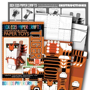 Tiger Paper Toy Craft: Printable DIY Activity (digital Download) - Etsy