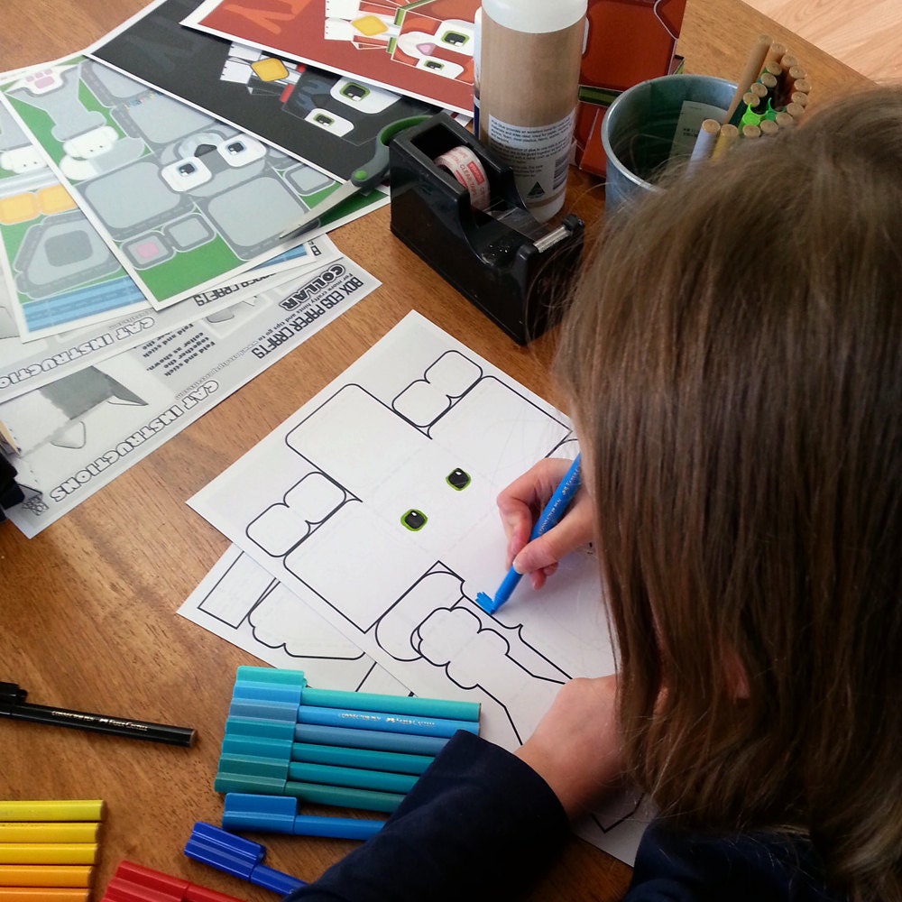 Ginger Orange Cat D.I.Y Paper Printable Craft – Super Paper Craft Gift ...