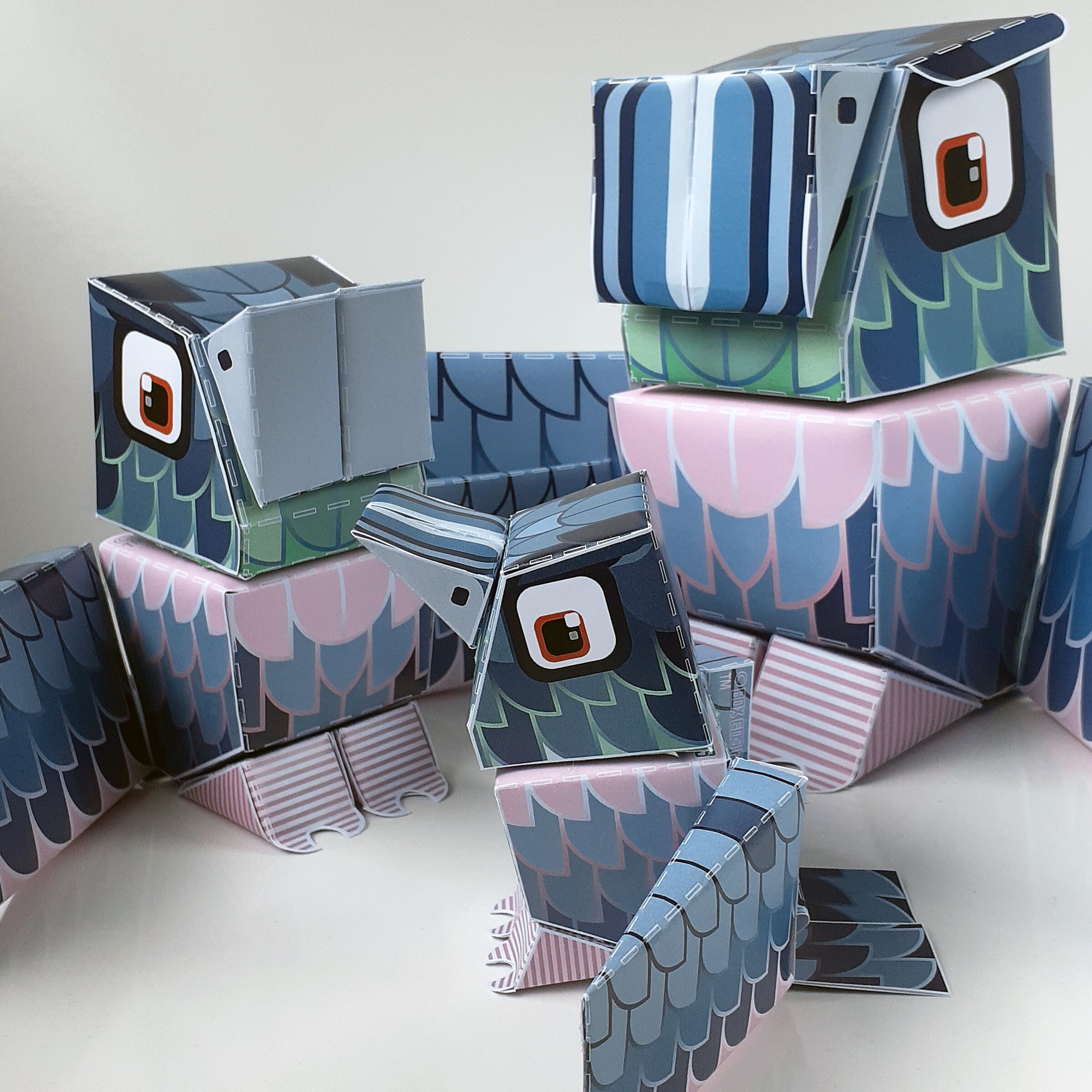 Paper Toy Craft Activity Bird Pigeon Super D.I.Y Kids Craft Gift for ...