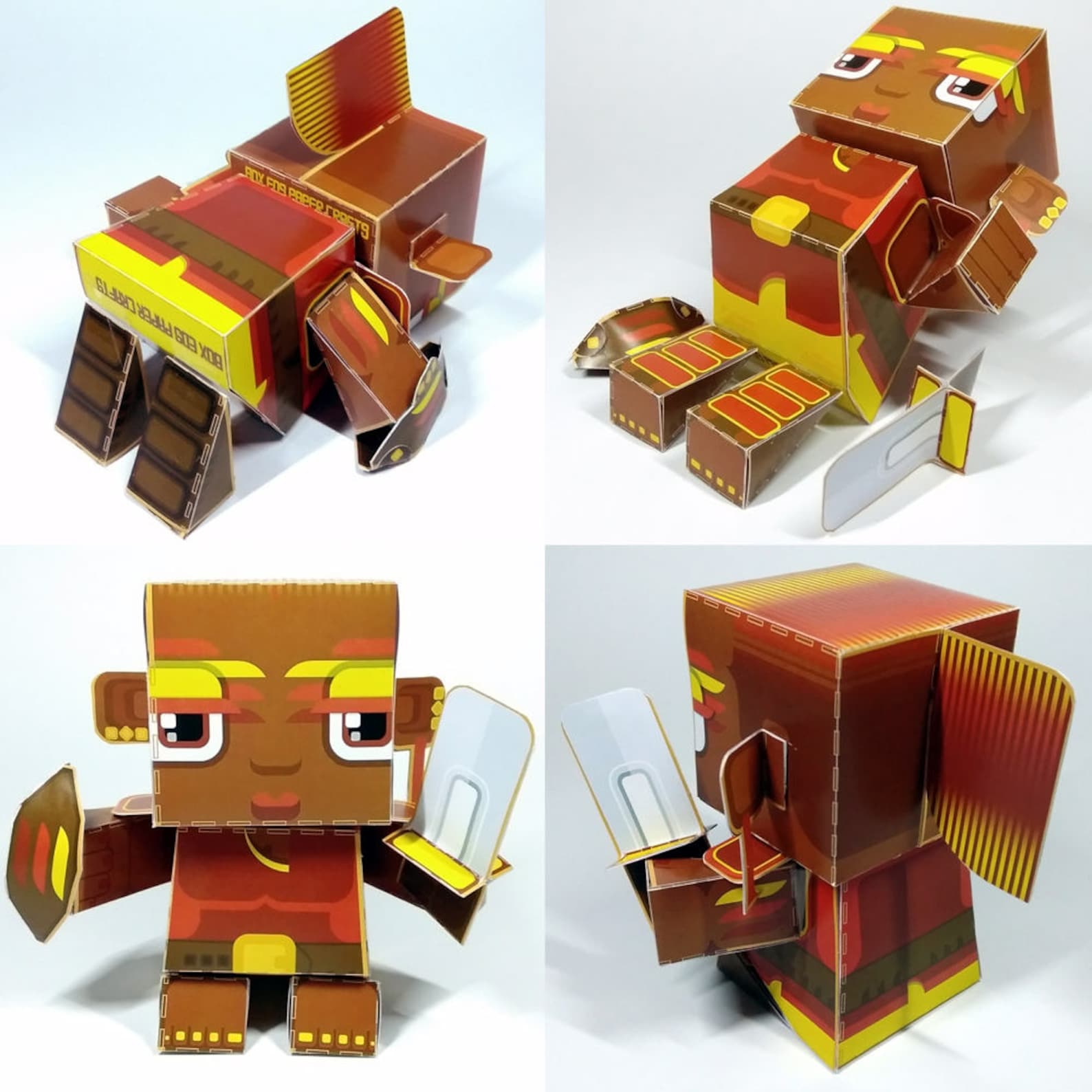 Printable Valkyrie Paper Toy Craft Activity: Red and Gold Tribe ...