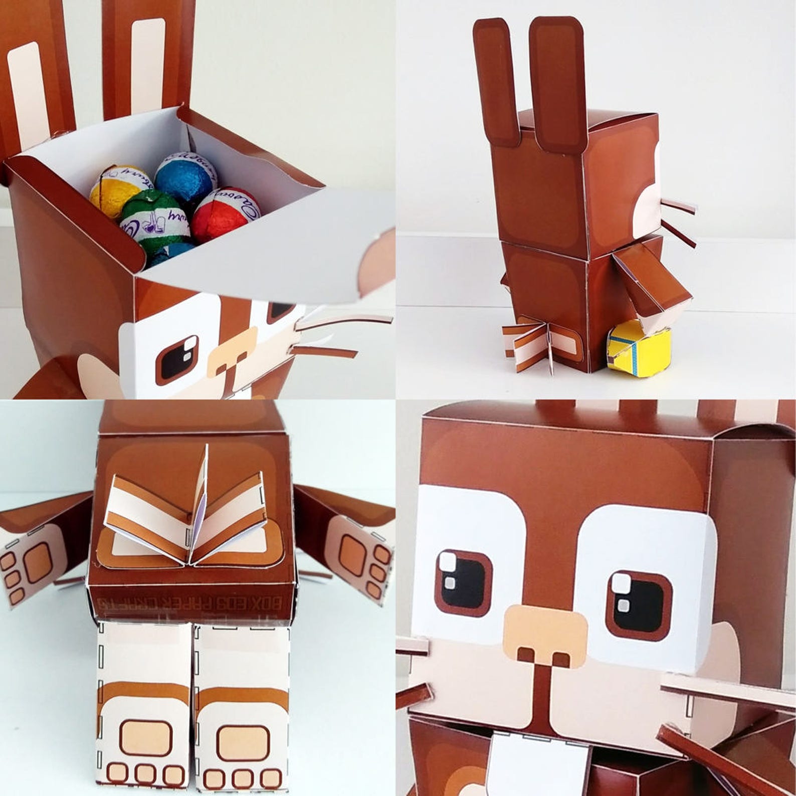 DIY Paper Toy Bunny Rabbit Craft Kit (digital Download) - Etsy
