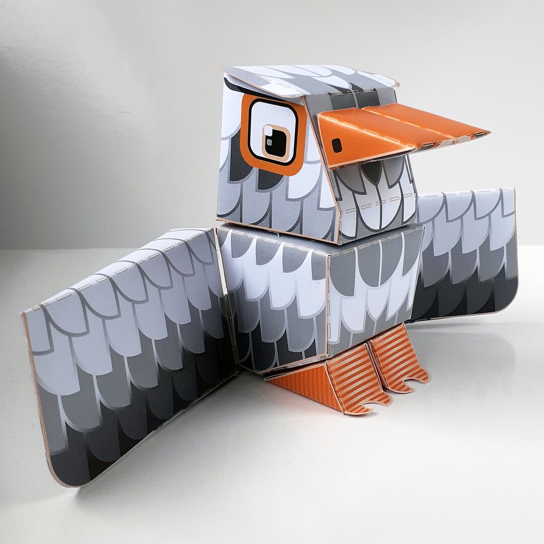 Seagull Paper Toy Craft: D.I.Y. Kids Activity (digital Download) - Etsy
