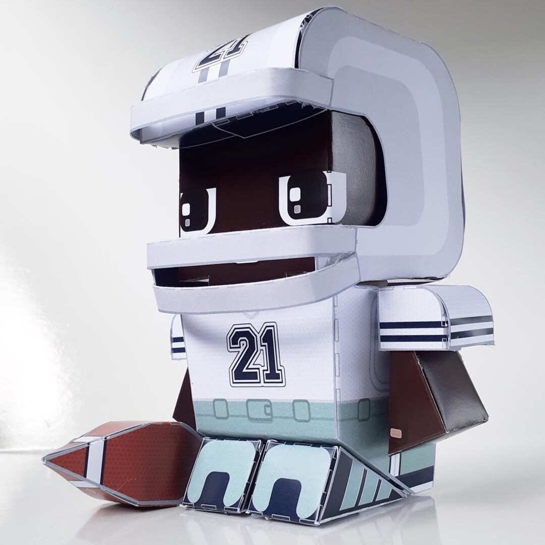 Printable Footballer Paper Craft: DIY Activity Kit (digital Download ...
