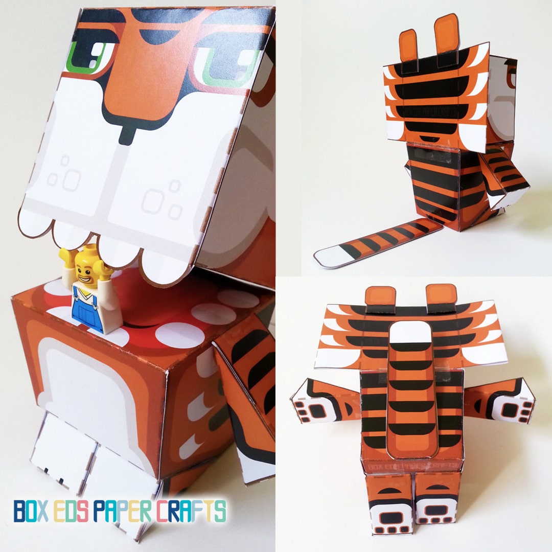 Tiger Paper Toy Craft: Printable DIY Activity (digital Download) - Etsy