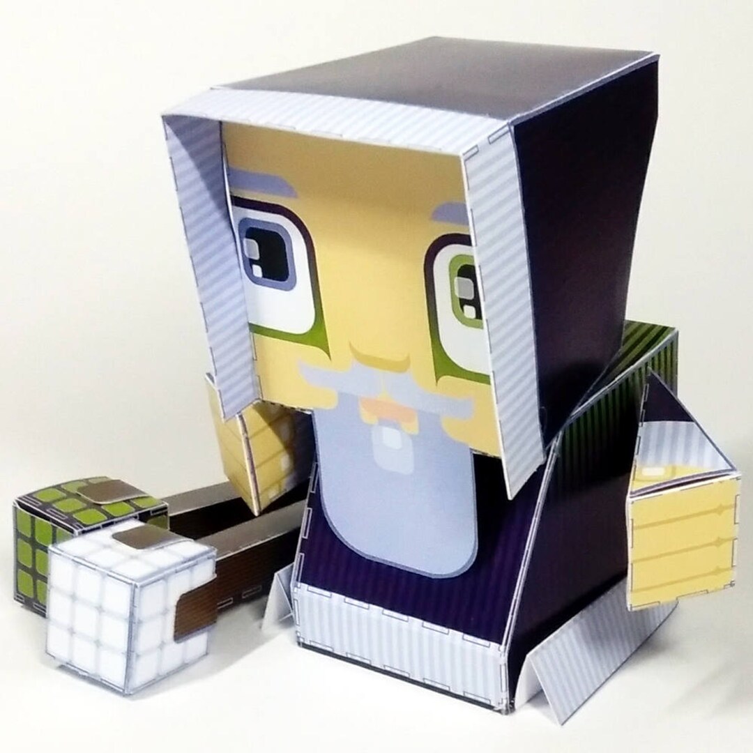 Druid Paper Toy Craft Activity: Printable DIY 3D Model (digital ...