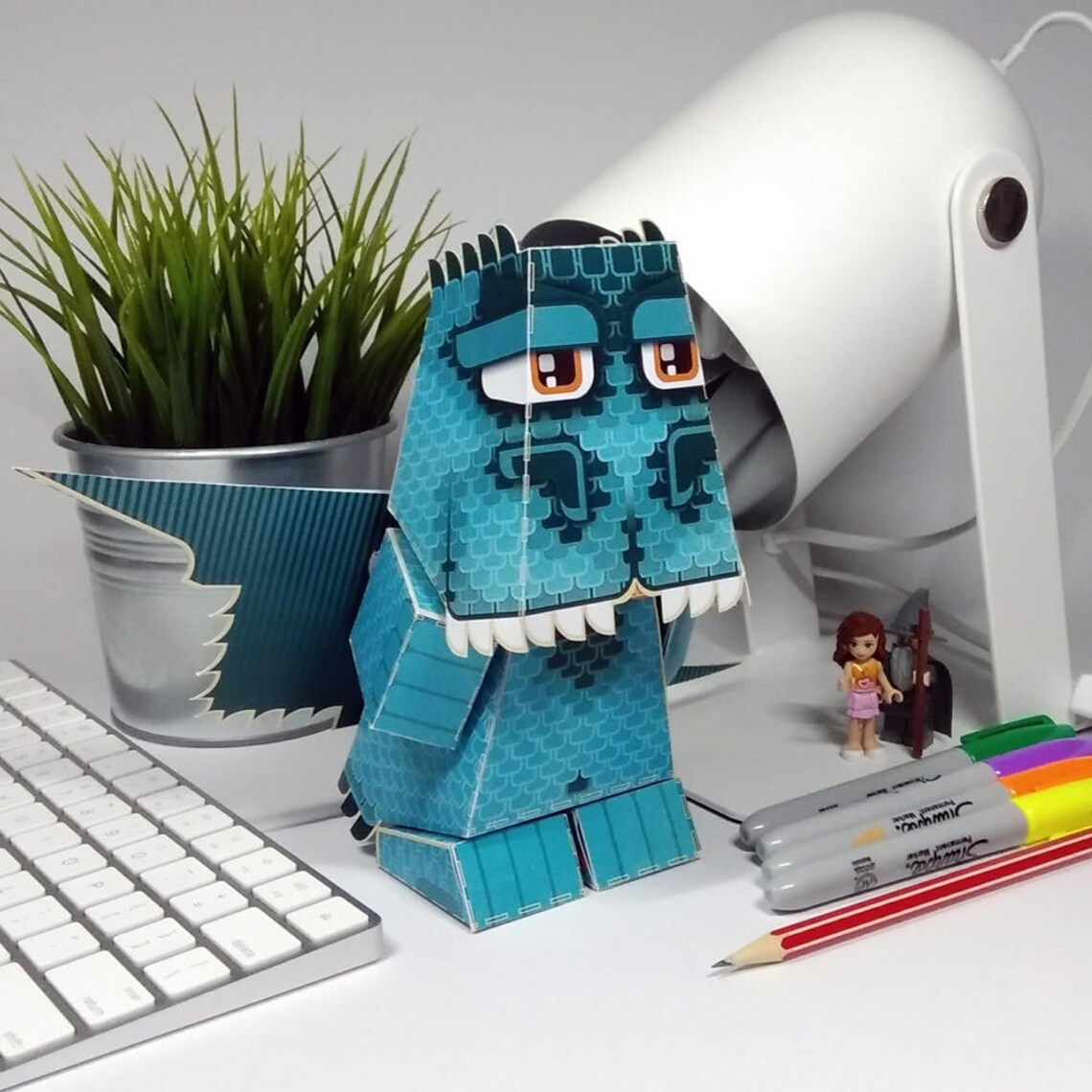 Printable Dragon Paper Toy Craft Activity: Orange and Blue Tribe ...