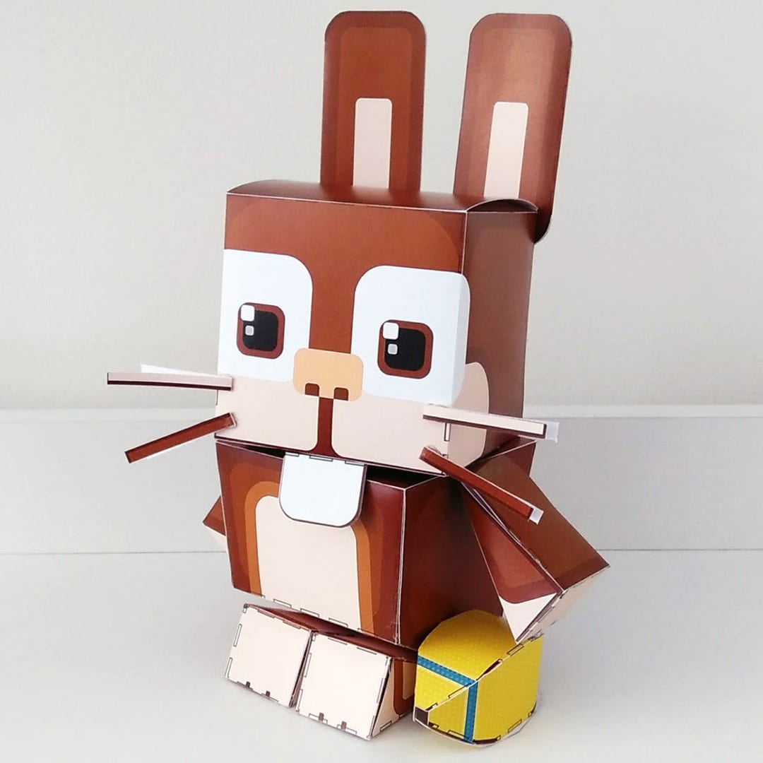 Milk Chocolate Paper Craft Activity Bunny Rabbit - 50% of SALES DONATED ...