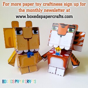 Tiger Paper Toy Craft: Printable DIY Activity (digital Download) - Etsy