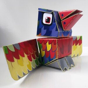 Paper Toy Craft Activity Bird Rainbow Lorikeet – D.I.Y Kids Craft Gift ...