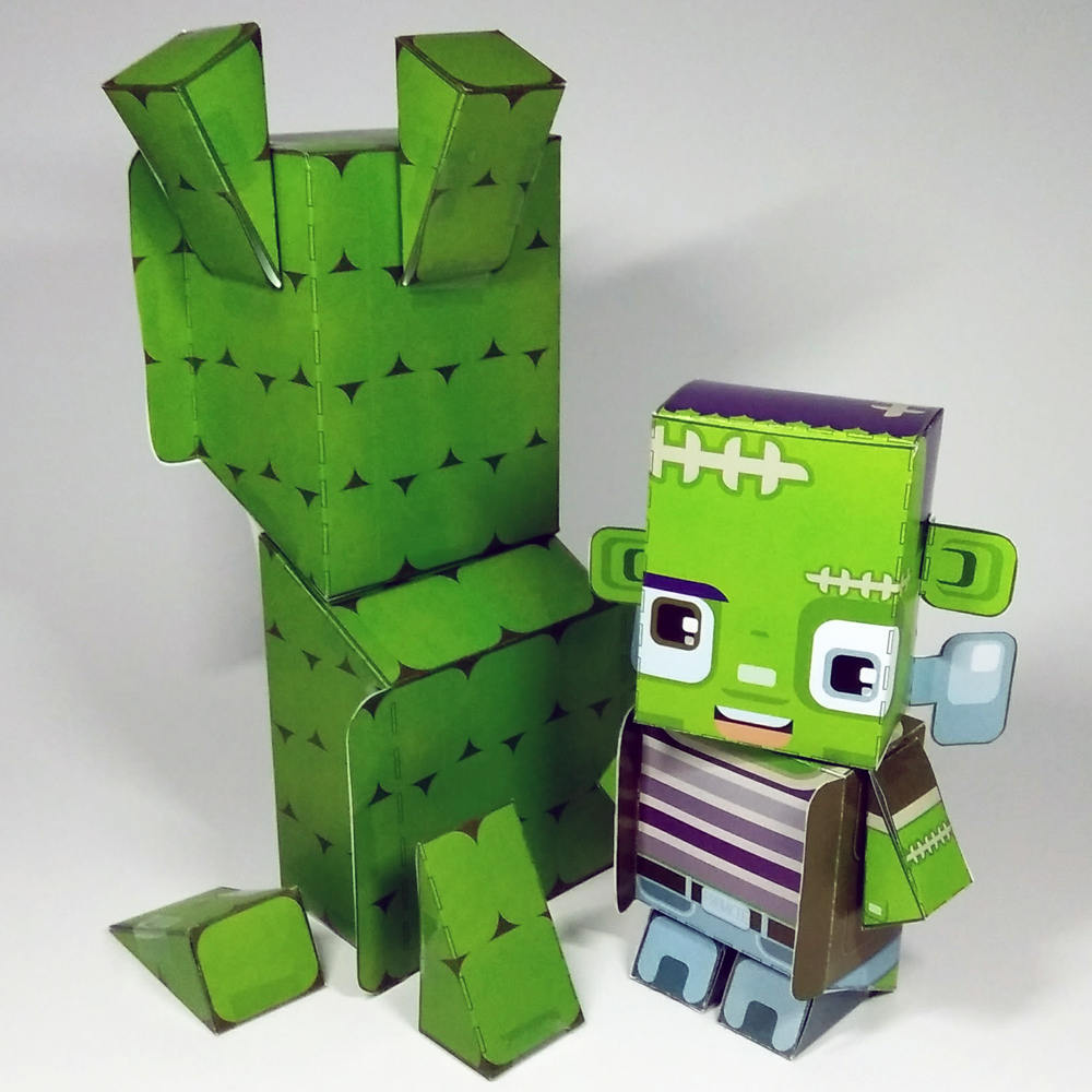 D.I.Y Paper Toy Craft Activity Halloween Monster Frank 50% - Etsy