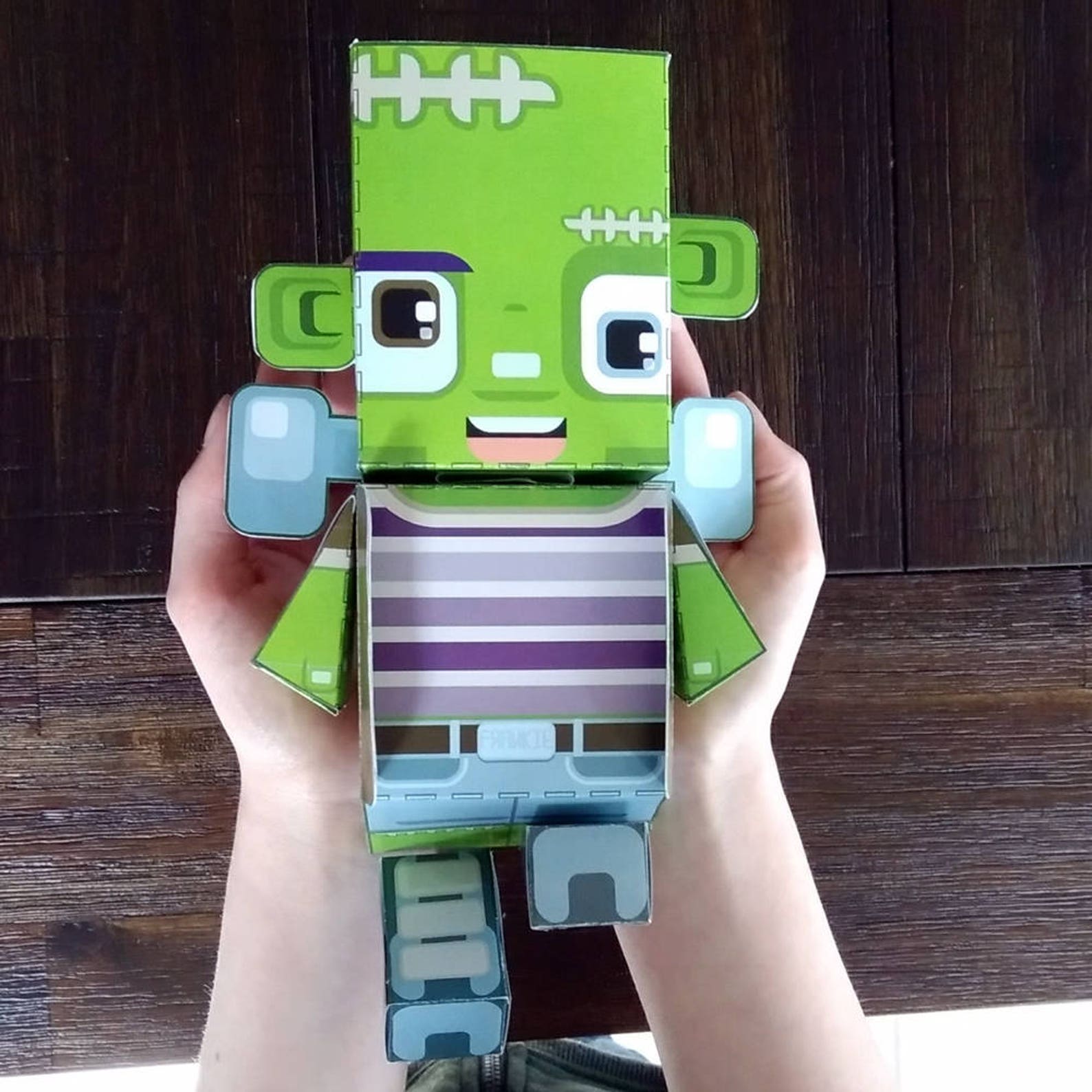 D.I.Y Paper Toy Craft Activity Halloween Monster Frank 50% - Etsy