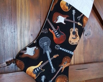 Guitar Christmas Stocking - Etsy