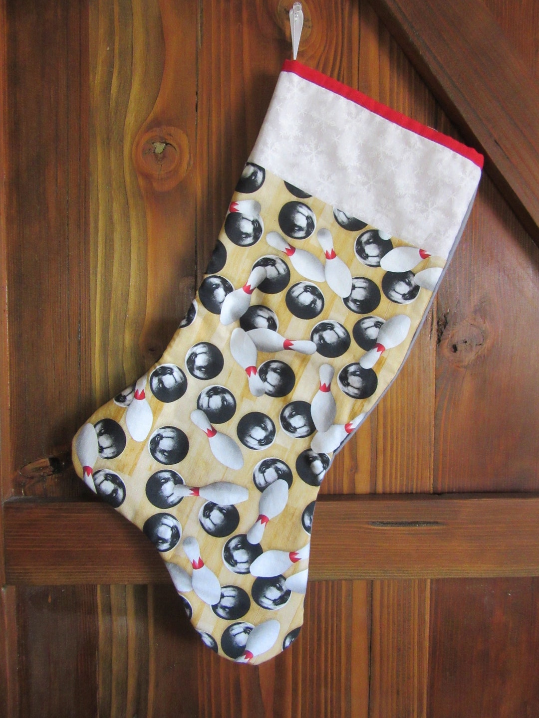 Quilted Bowling Christmas Stocking, Sports Christmas Stocking - Etsy UK