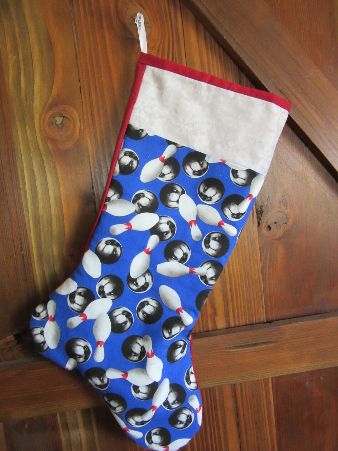 Quilted Bowling Christmas Stocking, Sports Christmas Stocking - Etsy