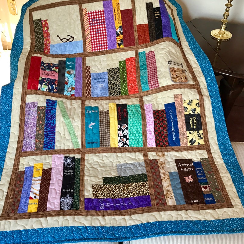 Bookcase Quilt Pattern - Etsy