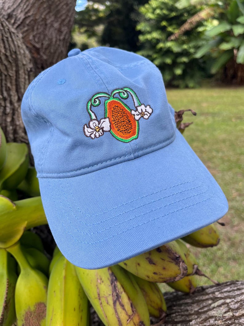 Papaya Fruit Uterus Embroidered Hat, Dad Hat, Papaya Gifts, Fruit ...
