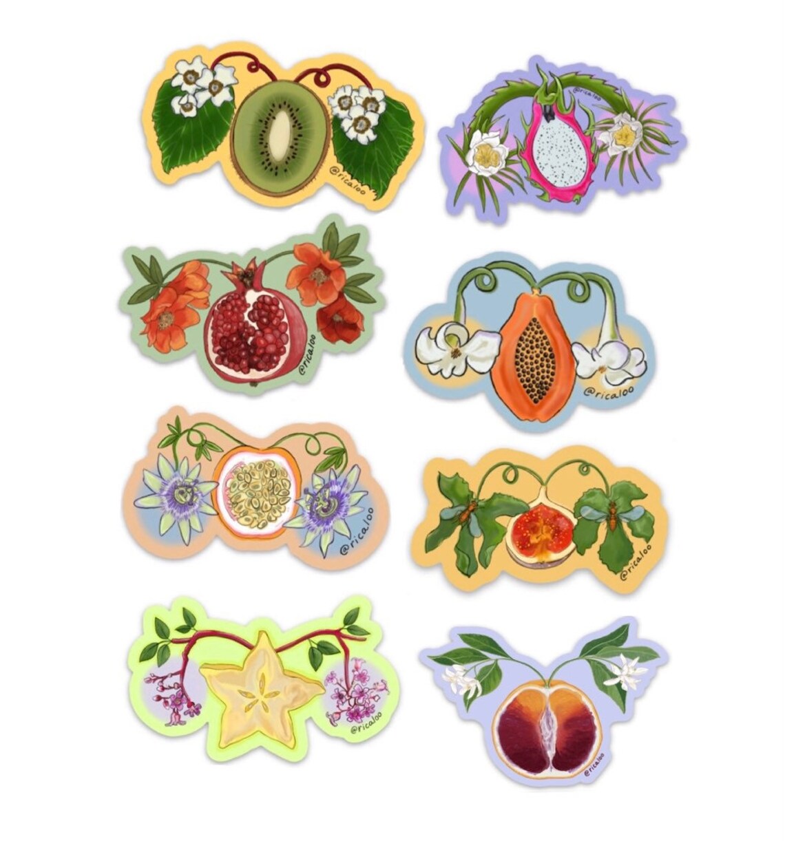 Pomegranate Fruit-uterus Stickerfruit Uterus Yoni Vinyl - Etsy