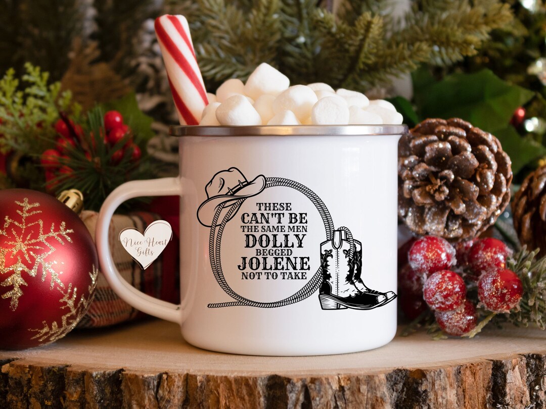 Dolly Parton Camping Mug, Jolene Funny Quote, 12oz Enamel Mug - Etsy