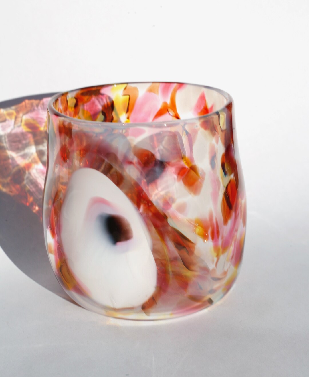 Hand-blown Drinking Glass in Eye in the Sky - Etsy