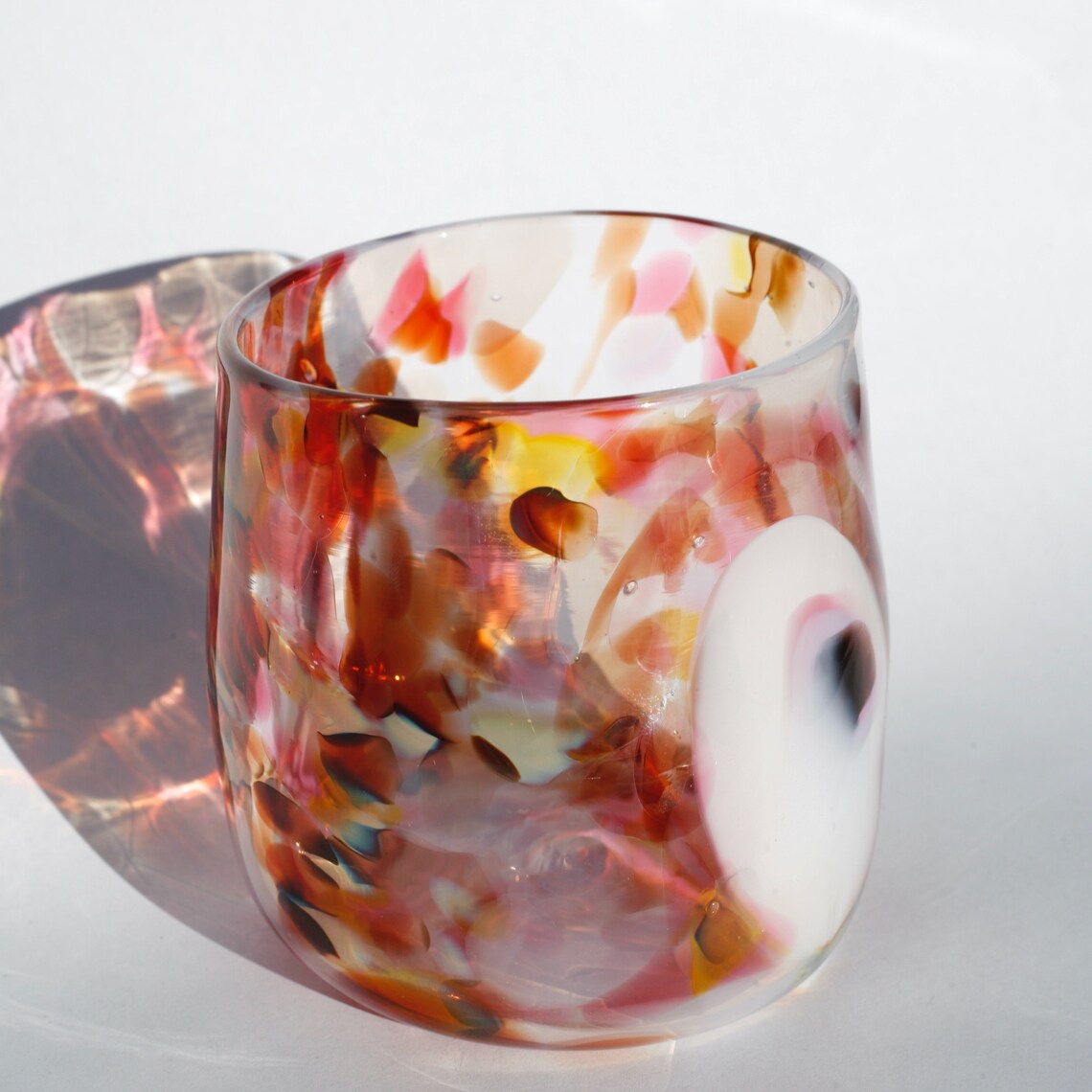 Hand-blown Drinking Glass in Eye in the Sky - Etsy