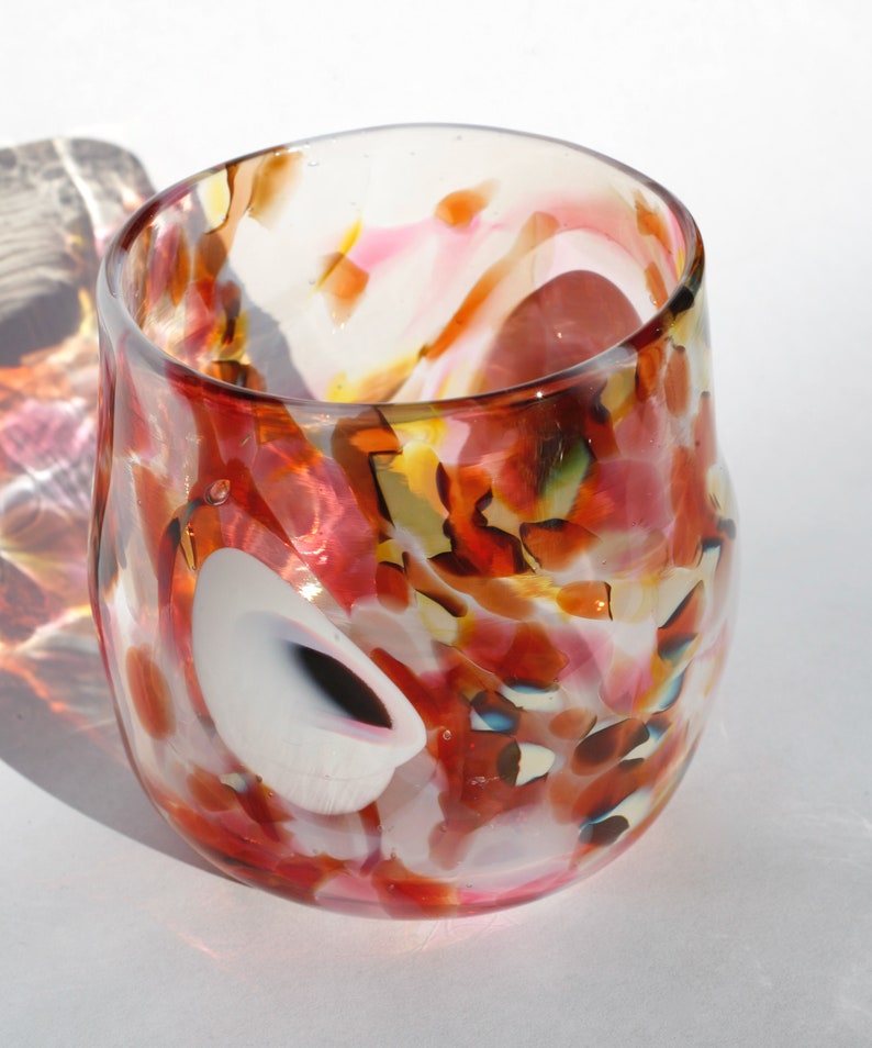 Hand-blown Drinking Glass in Eye in the Sky - Etsy