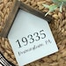 Personalized City & Zip Code Mini House-shaped Sign- Hand Painted Wood ...