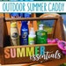 Summer Essentials Wooden Caddy/carrying Box/tote Pool and Outdoor Caddy ...