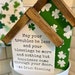 Saint Patrick's Day Irish Blessing Mini House-shaped Sign | Etsy