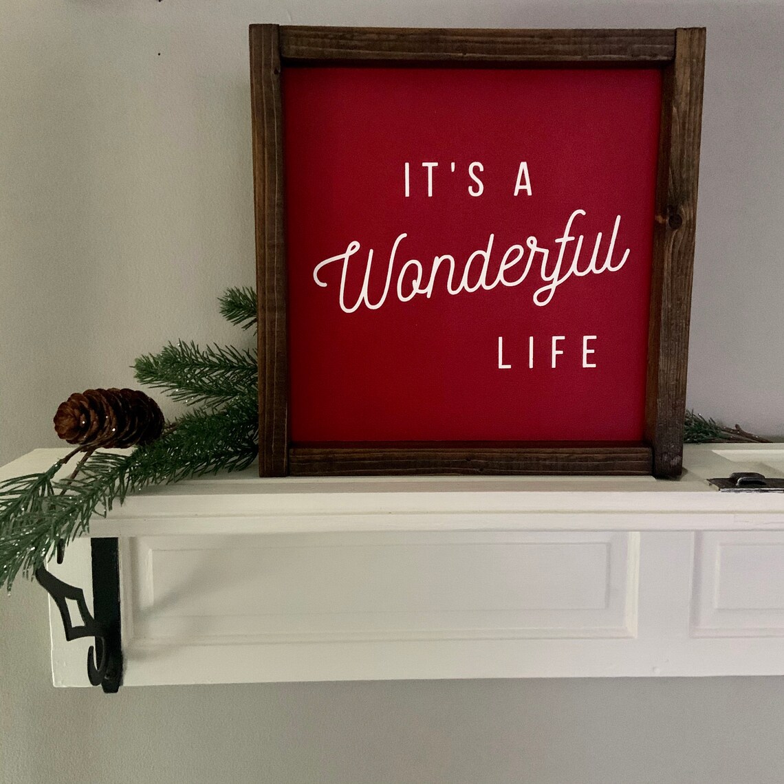 It's a Wonderful Life- Hand Painted Wood Sign With Frame - Multiple ...