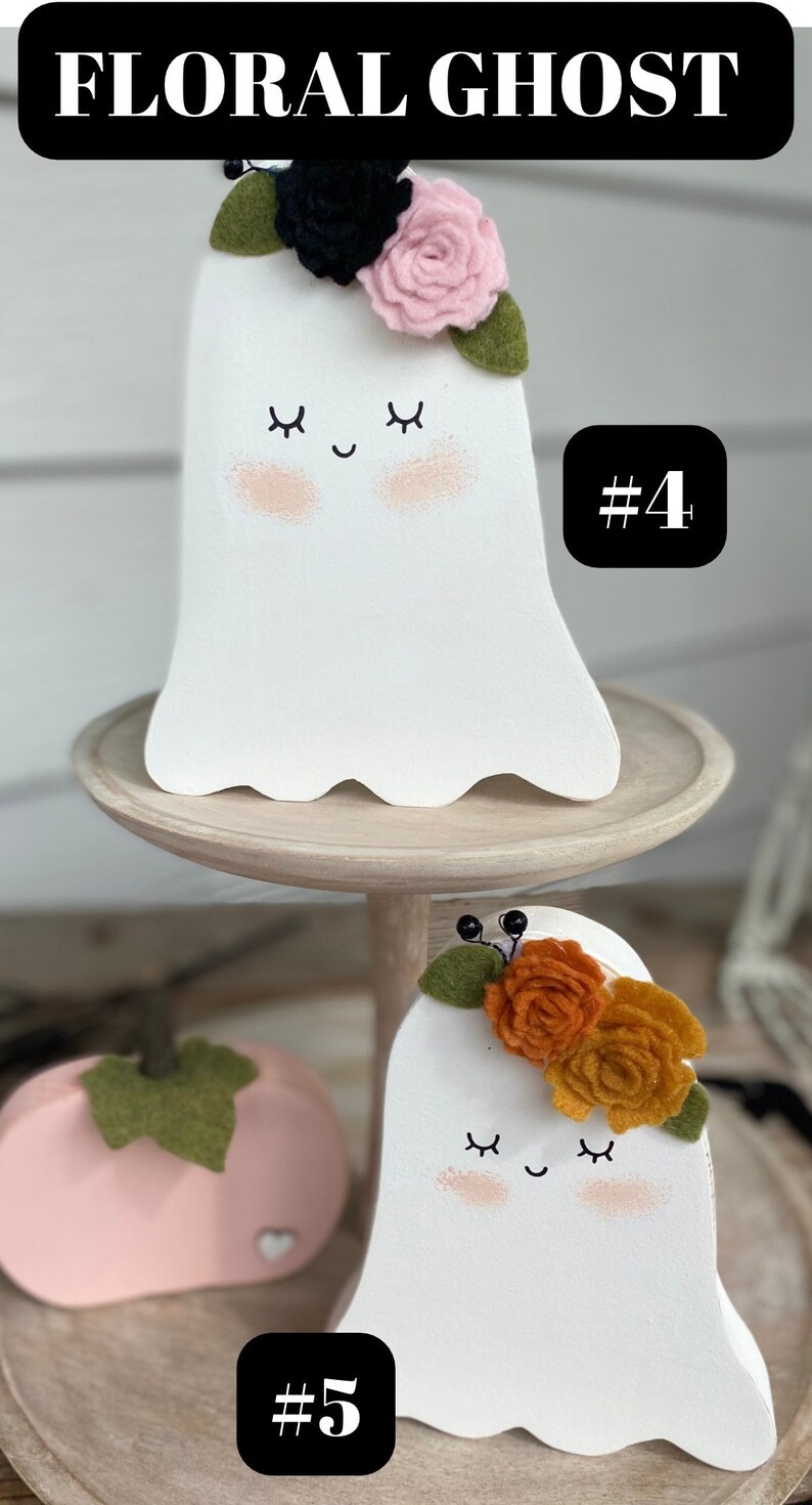 Cute Wooden Ghost Cutouts Friendly Ghost Halloween Décor - Etsy
