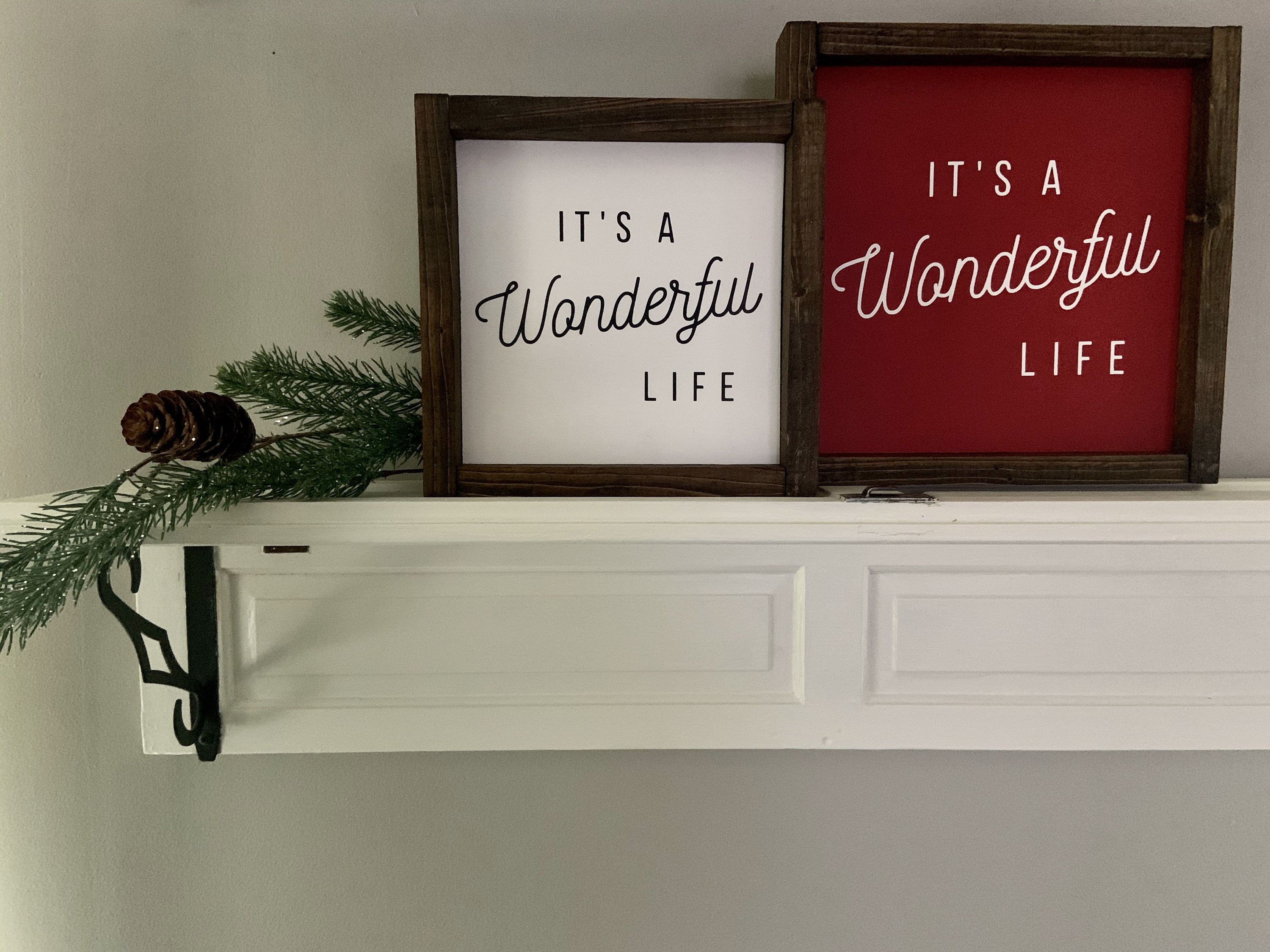 It's a Wonderful Life- Hand Painted Wood Sign With Frame - Multiple ...