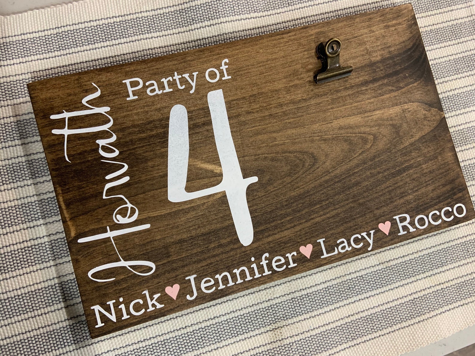 Custom Family party Of Sign Wooden Photo Sign | Etsy