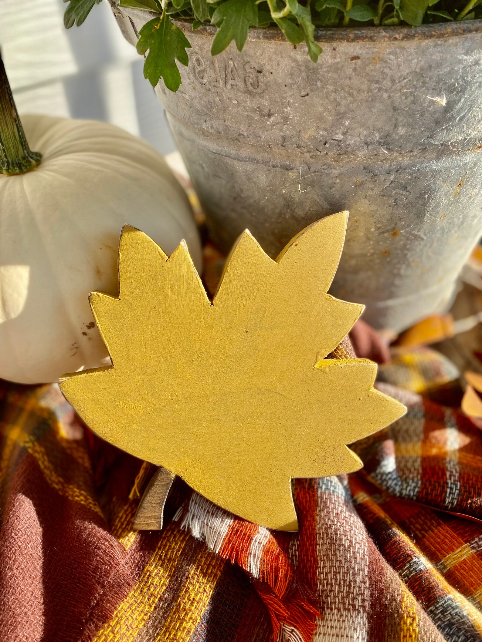 Rustic Wooden Leaf Cutout Fall Décor Autumn Décor Tiered | Etsy