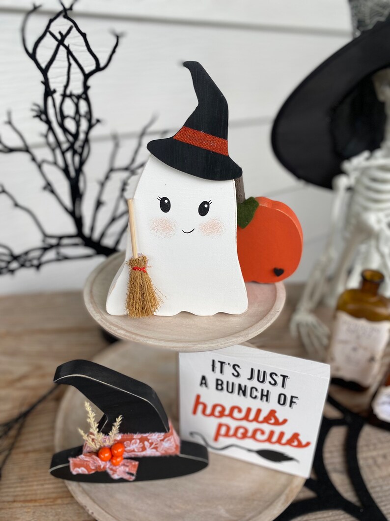 Cute Wooden Ghost Cutouts Friendly Ghost Halloween Décor - Etsy
