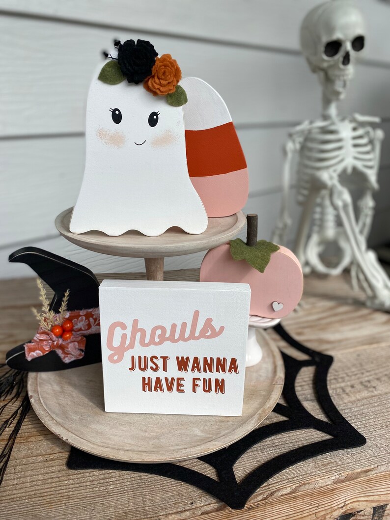 Cute Wooden Ghost Cutouts Friendly Ghost Halloween Décor - Etsy