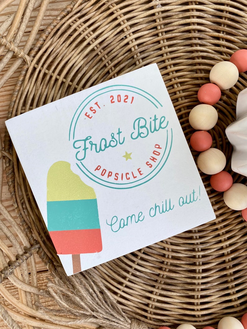 Summer Fun Wooden Popsicle Decor Sign Set Hand-cut & | Etsy