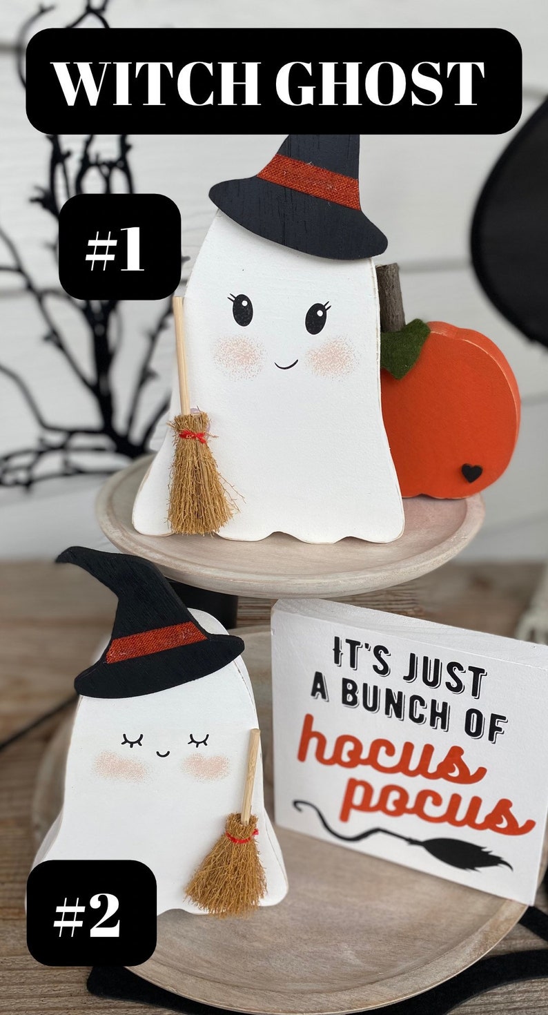 Cute Wooden Ghost Cutouts Friendly Ghost Halloween Décor - Etsy