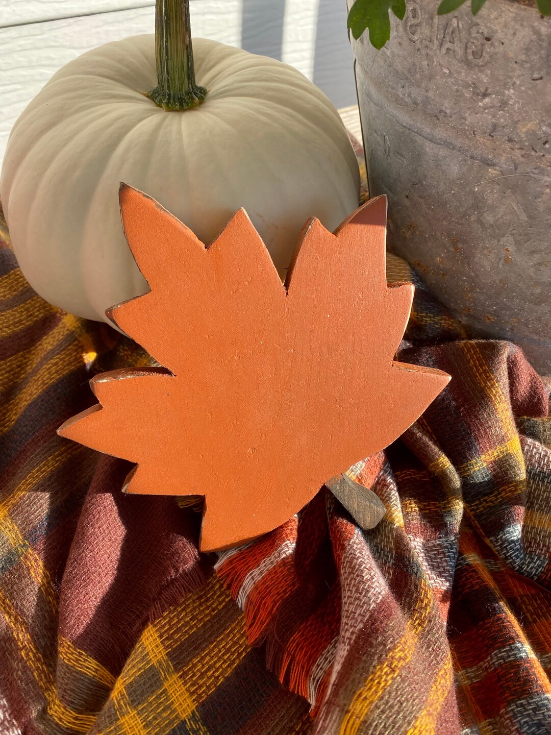 Rustic Wooden Leaf Cutout | Fall Décor | Autumn Décor | Tiered Tray ...