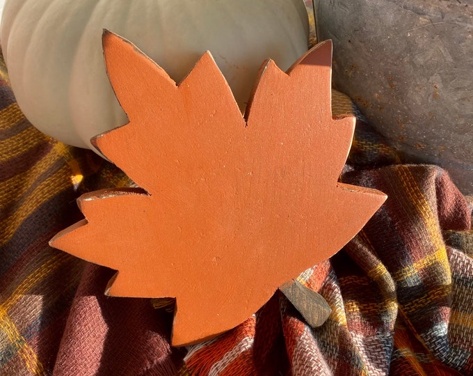 Rustic Wooden Leaf Cutout Fall Décor Autumn Décor Tiered Tray Décor ...