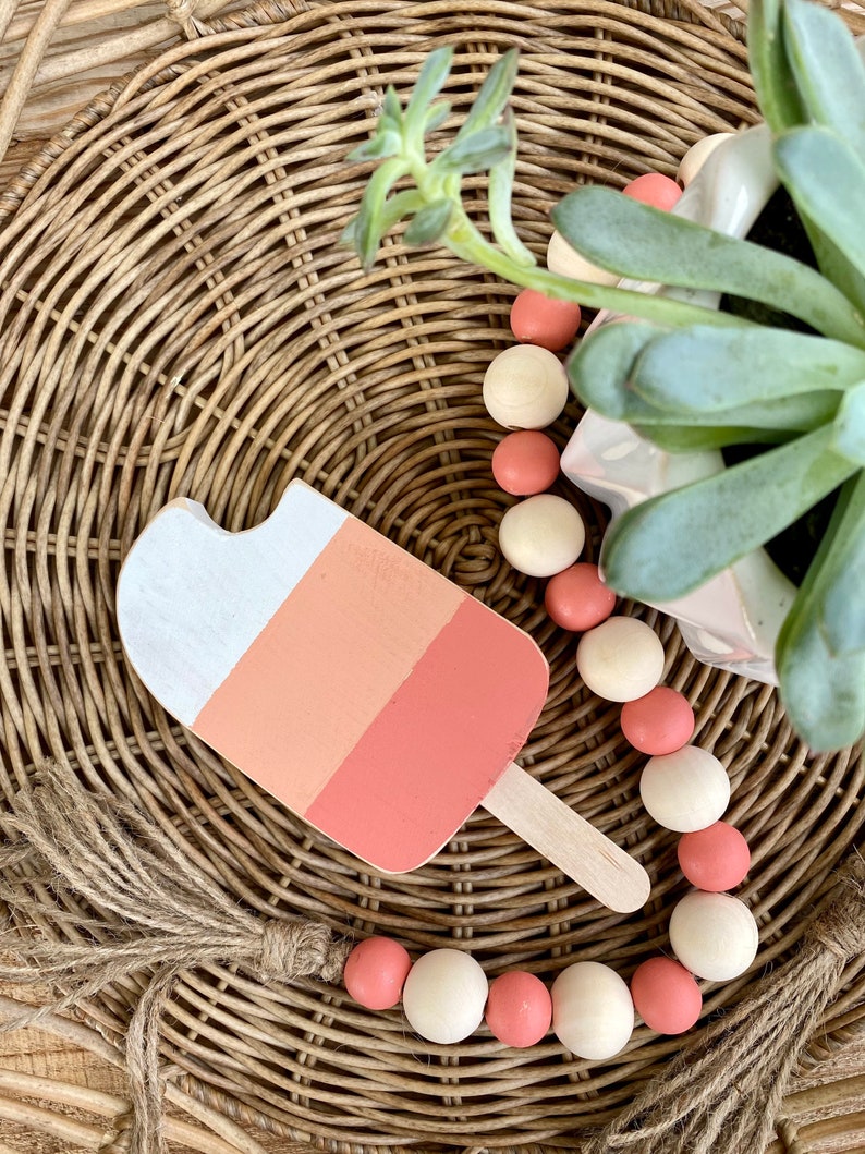 Summer Fun Wooden Popsicle Decor Sign Set Hand-cut & | Etsy