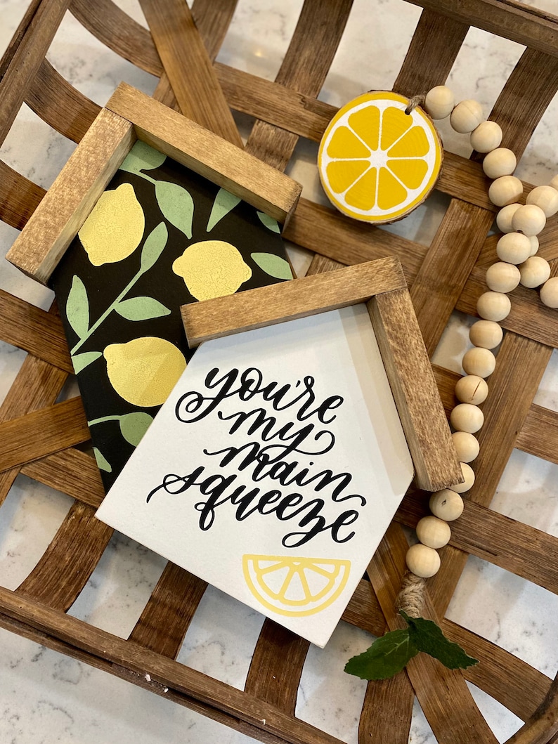 You’re My Main Squeeze | Hand Painted Wood Wall Décor House-shaped ...