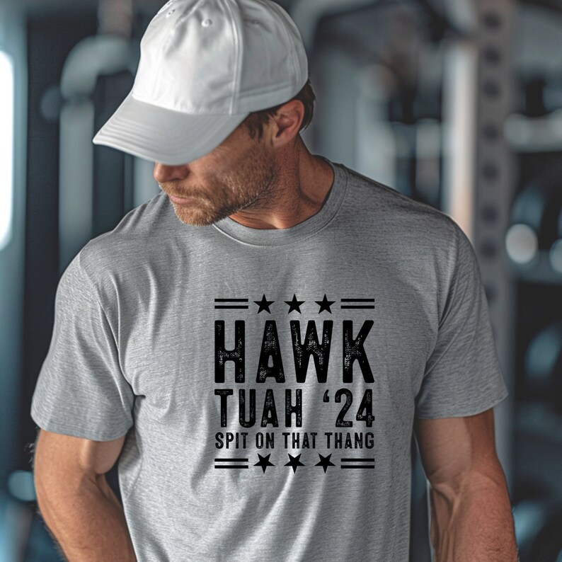 Viral Hawk Tuah T-shirt, Hawk Tuah Spit on That Thing 24' T-shirt ...
