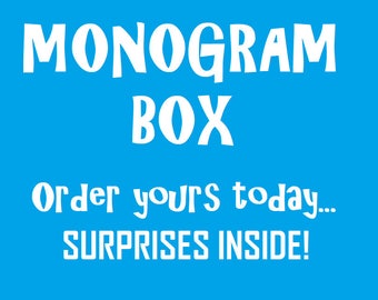 Monthly Monogram Box | Etsy