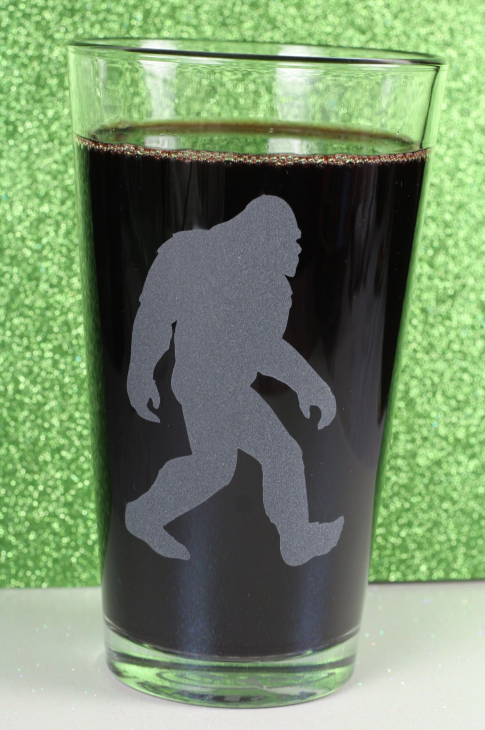 Personalized Sandblasted Bigfoot Etched Pint Glass Yeti - Etsy