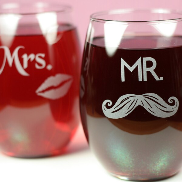 Mustache Wine Glass - Etsy
