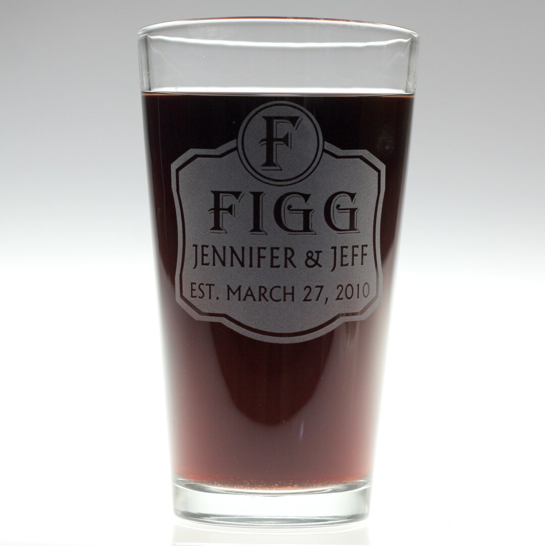 Personalized Newlywed Wedding Gift With Bold Label Last Name Art set of ...