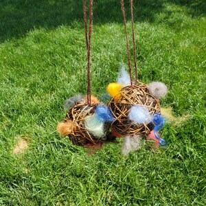 Eco-friendly Bird Nesting Ball Filled With Wool Bird's - Etsy