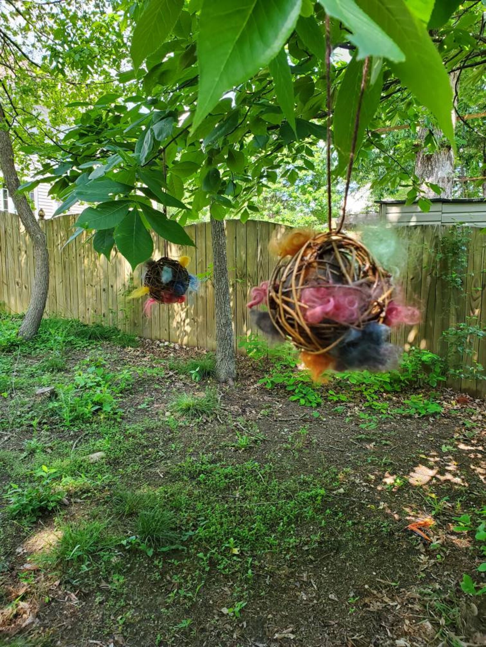 Eco-friendly Bird Nesting Ball Filled With Wool Bird's - Etsy