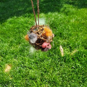 Eco-friendly Bird Nesting Ball Filled With Wool Bird's - Etsy