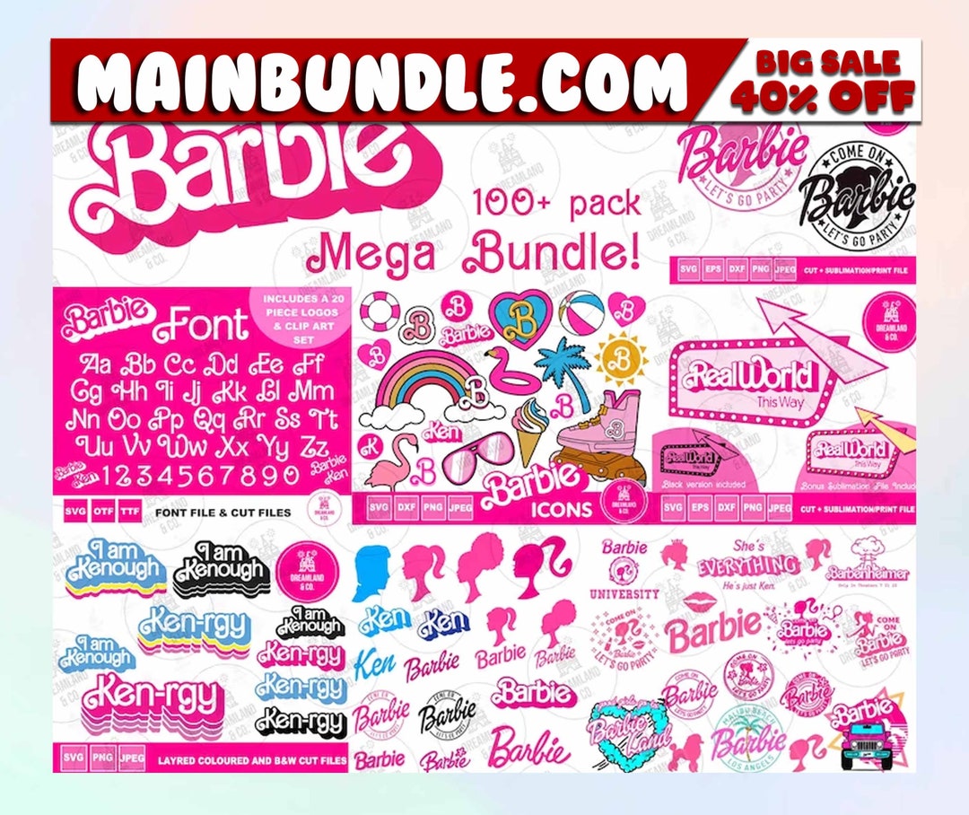 Barb SVG Icons and Pngs Bundle Retro Barb Font Letters 1970s - Etsy